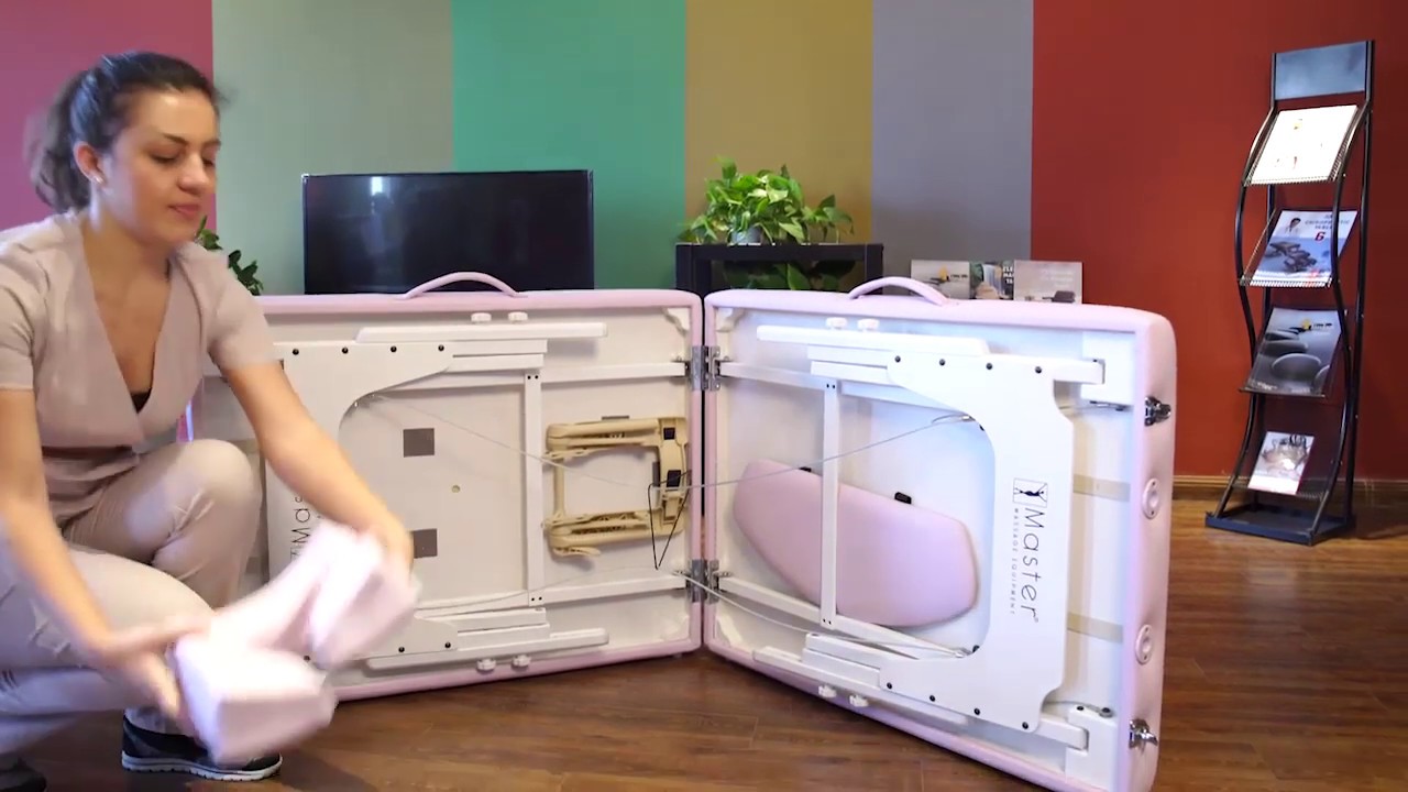 How to Use the Wooden Portable Massage Table（long） - YouTube