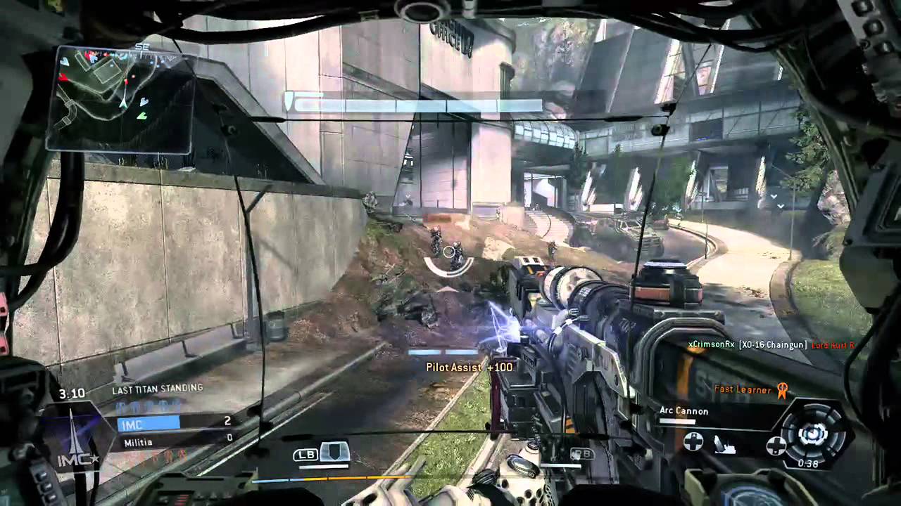 Titanfall - 2 Titans, 1 Arc Cannon Shot - YouTube