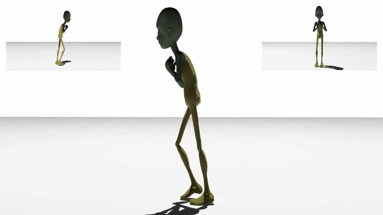 Creepy Guy Walk Cycle - YouTube