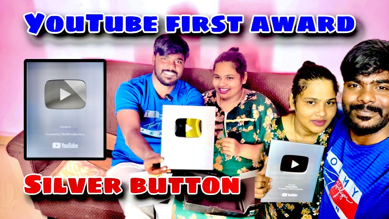 YouTube first award ll silver button ll #youtube #youtuber # ...