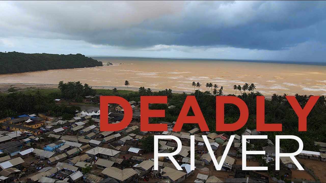 The DEADLIEST river destroying the Atlantic Ocean in Ghana, West Africa ...