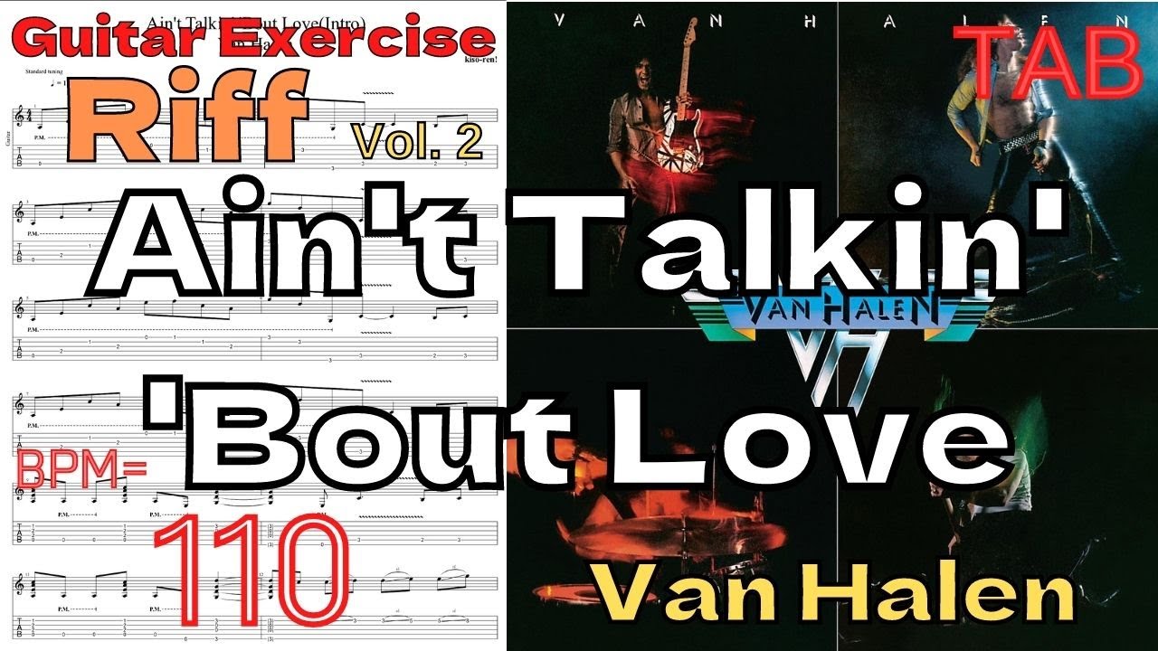 Edward Van Halen Guitar TAB Ain't Talkin' 'Bout Love Van Halen Legend ...