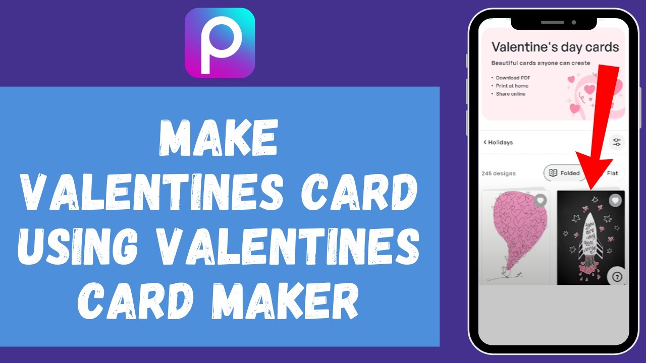 How to Make a Valentine’s Card Using Valentine’s Card Maker on Picsart ...