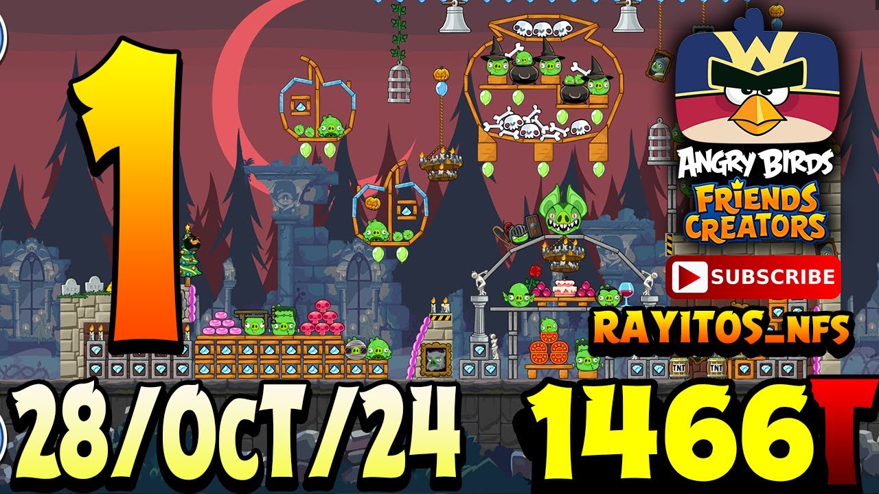 Angry Birds Friends Level 1 Tournament 1466 Highscore POWER-UP ...
