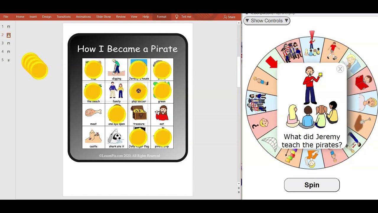 LessonPix Comprehension Questions and Bingo - YouTube