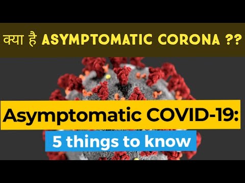 Asymptomatic Corona virus in Hindi/asymptomatic covid19 kya h ...