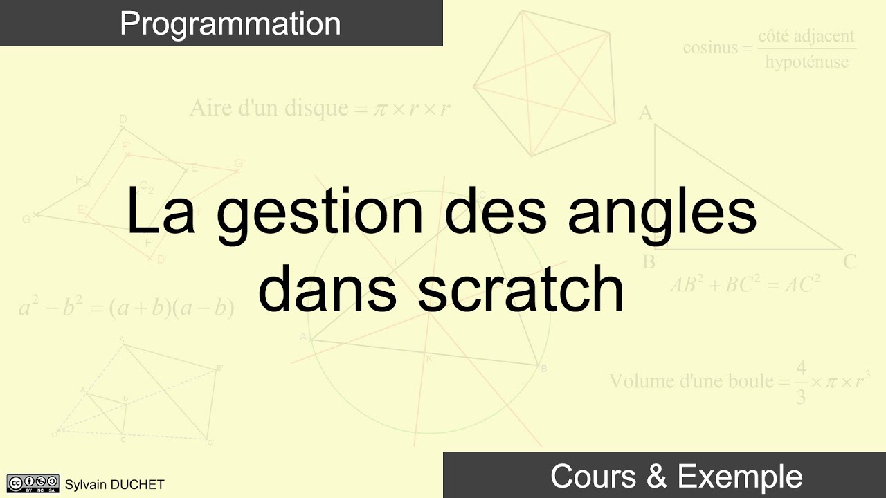La gestion des angles dans scratch - YouTube