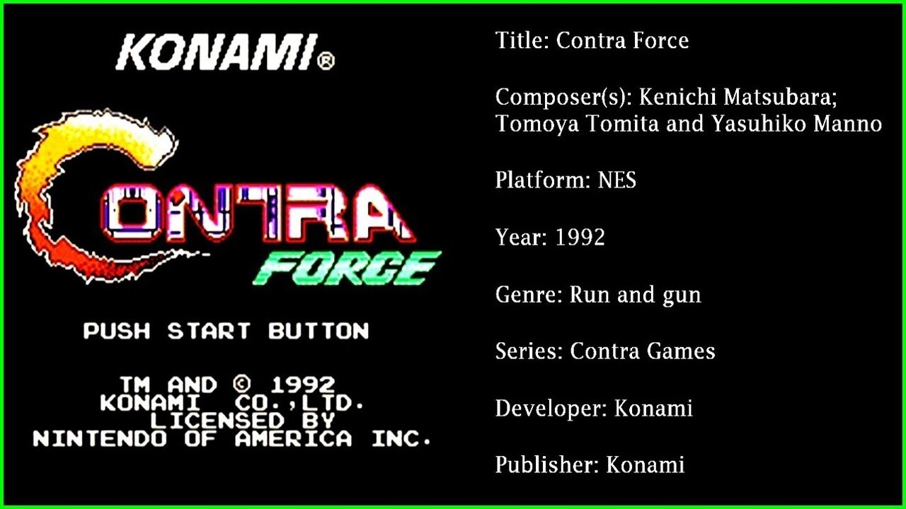 Contra Force (NES) [Soundtrack in FULL HD & 320 KBPS] - YouTube
