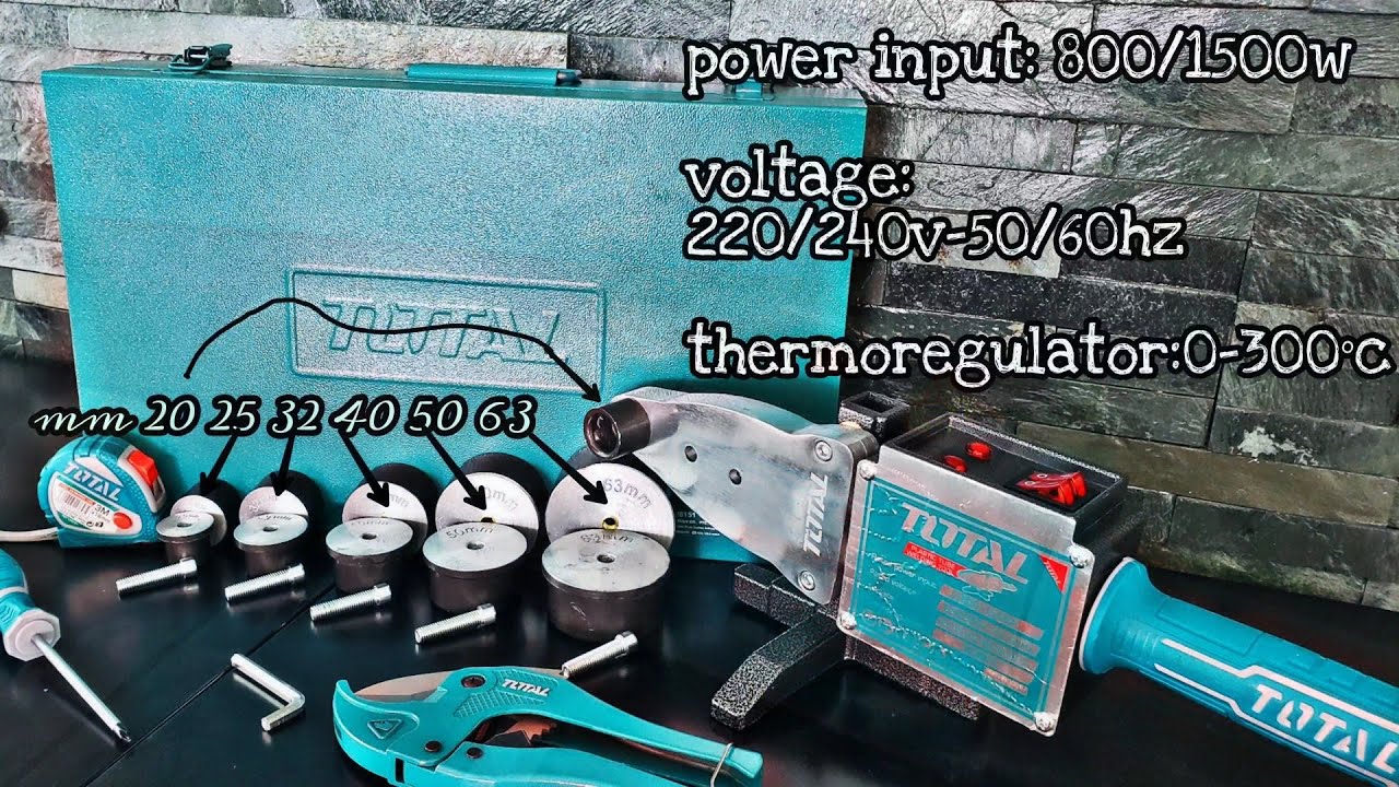 Total TT328151 / ppr welding machine - YouTube
