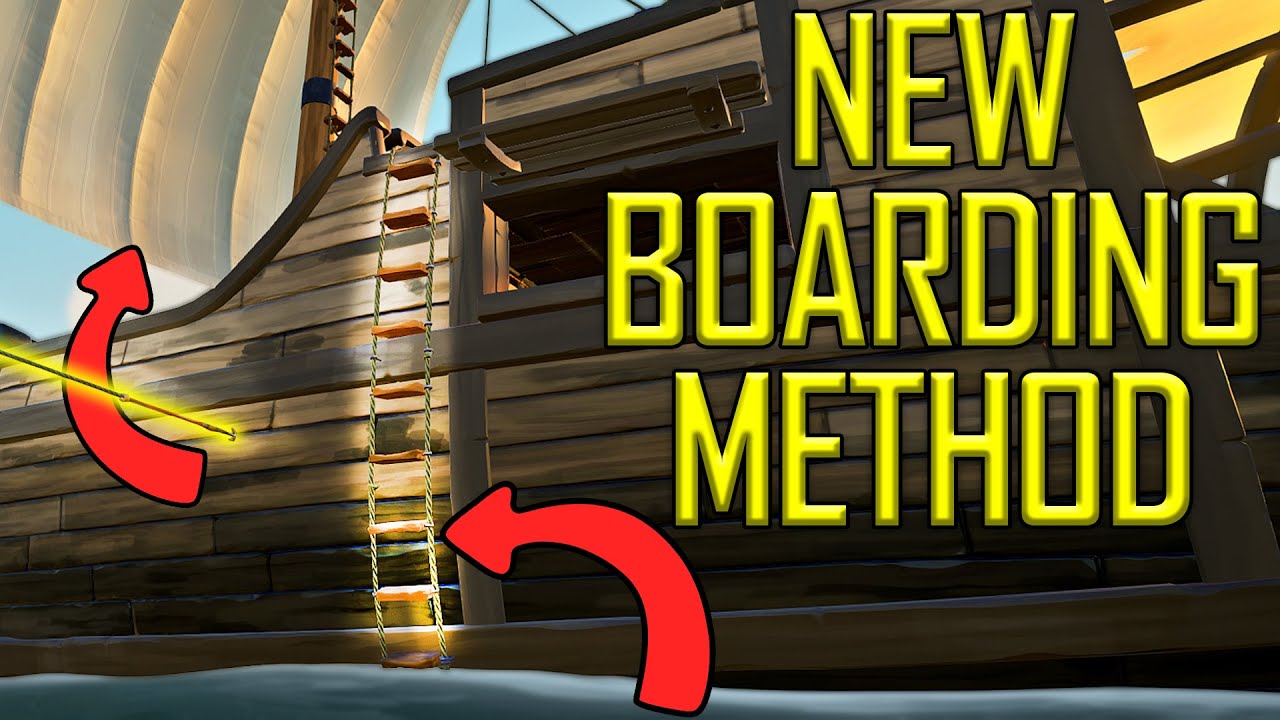 NEW UNIQUE WAY TO BOARD A BOAT!! - Sea of Thieves - YouTube