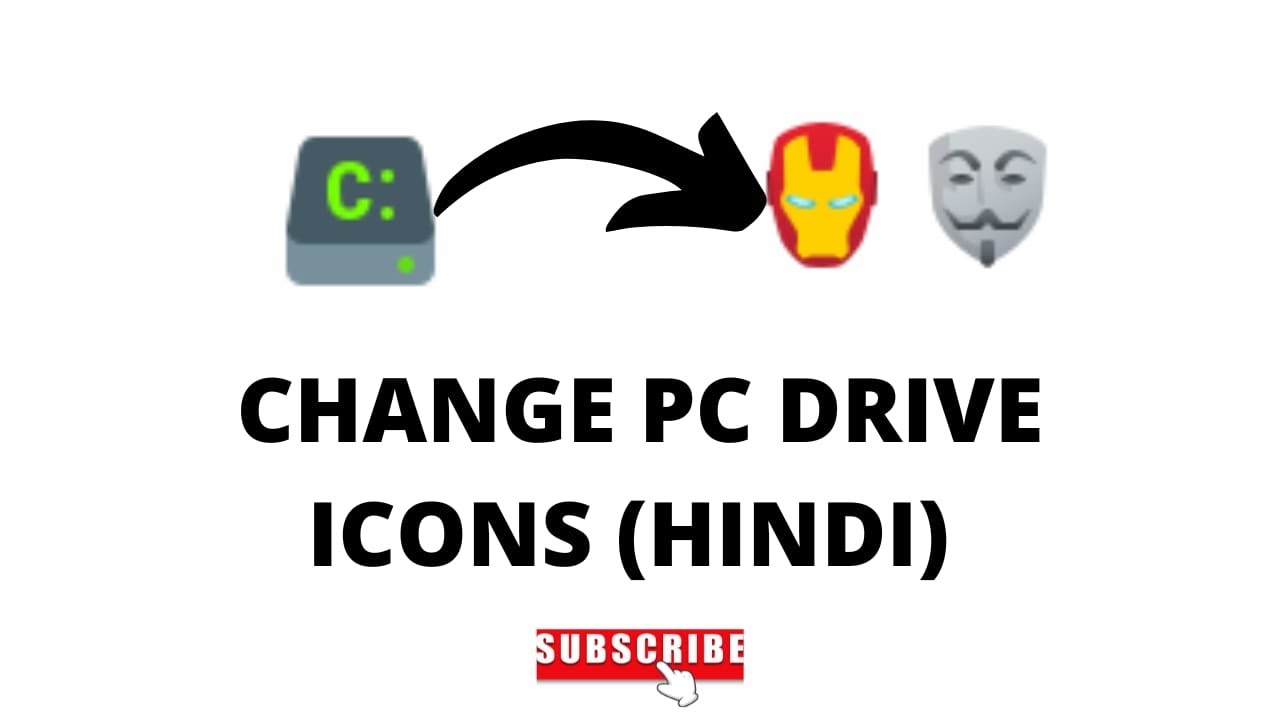 how to change pc drive icons in Windows 11/10/7 #pctipsandtricks - YouTube