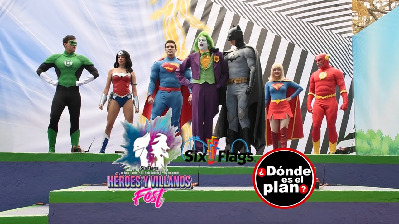DC Colors del Héroes y Villanos Fest en Six Flags México - YouTube