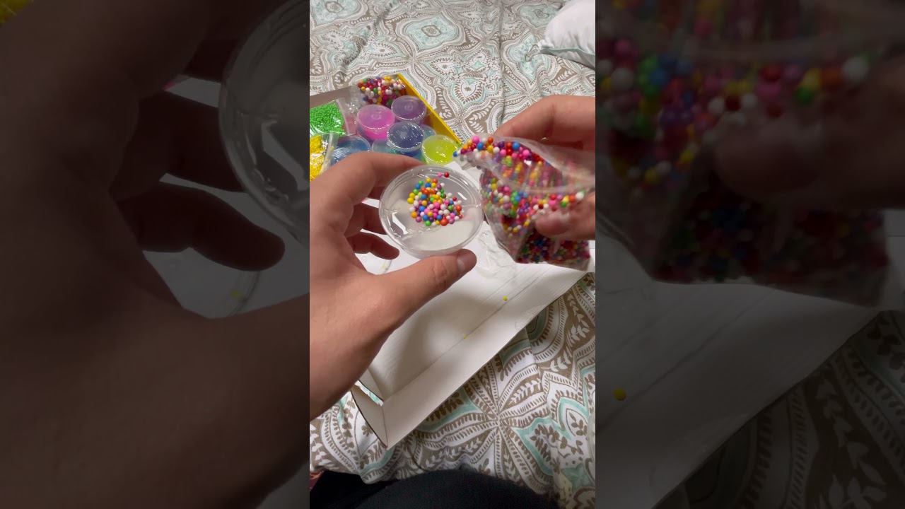Playing With Slime (satisfying) #shorts - YouTube