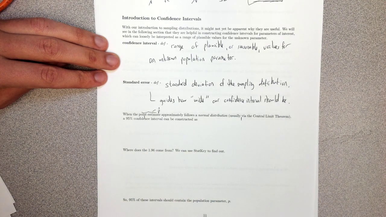 STAT 113 Sampling Distributions: Introduction to Confidence Intervals ...