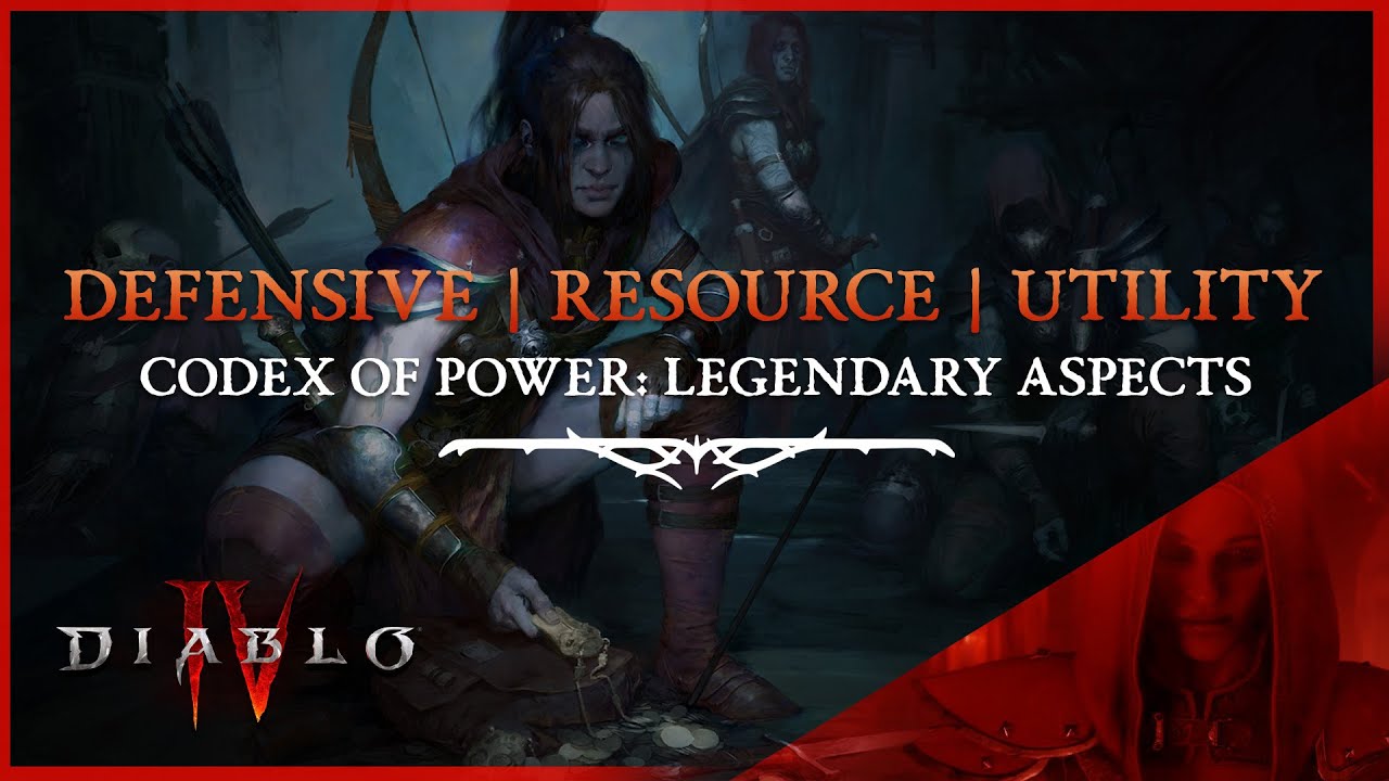 DIABLO 4 - ROGUE DEFENSIVE, RESOURCE & UTILITY LEGENDARY ASPECTS - Codex of Power, Diablo IV ...