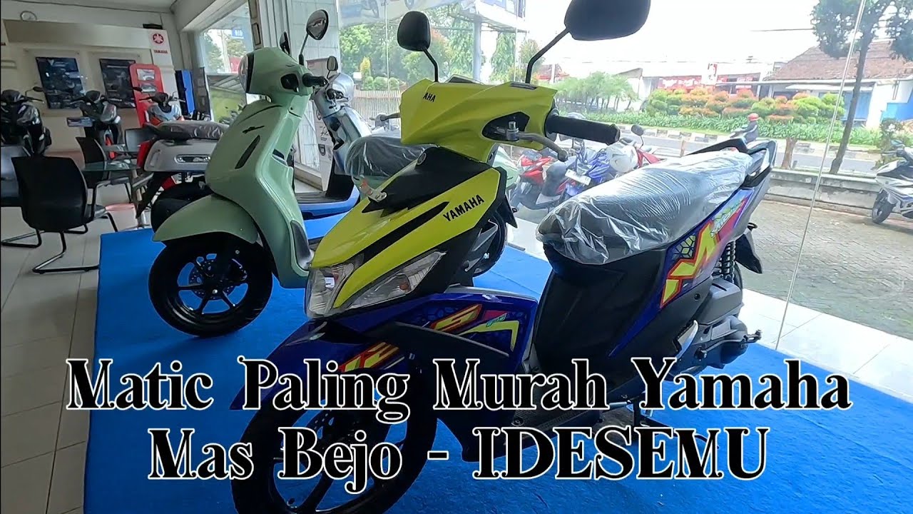 MIo M3 Warna BIRU KUNING | Matic TERMURAH YAMAHA 2025 - YouTube