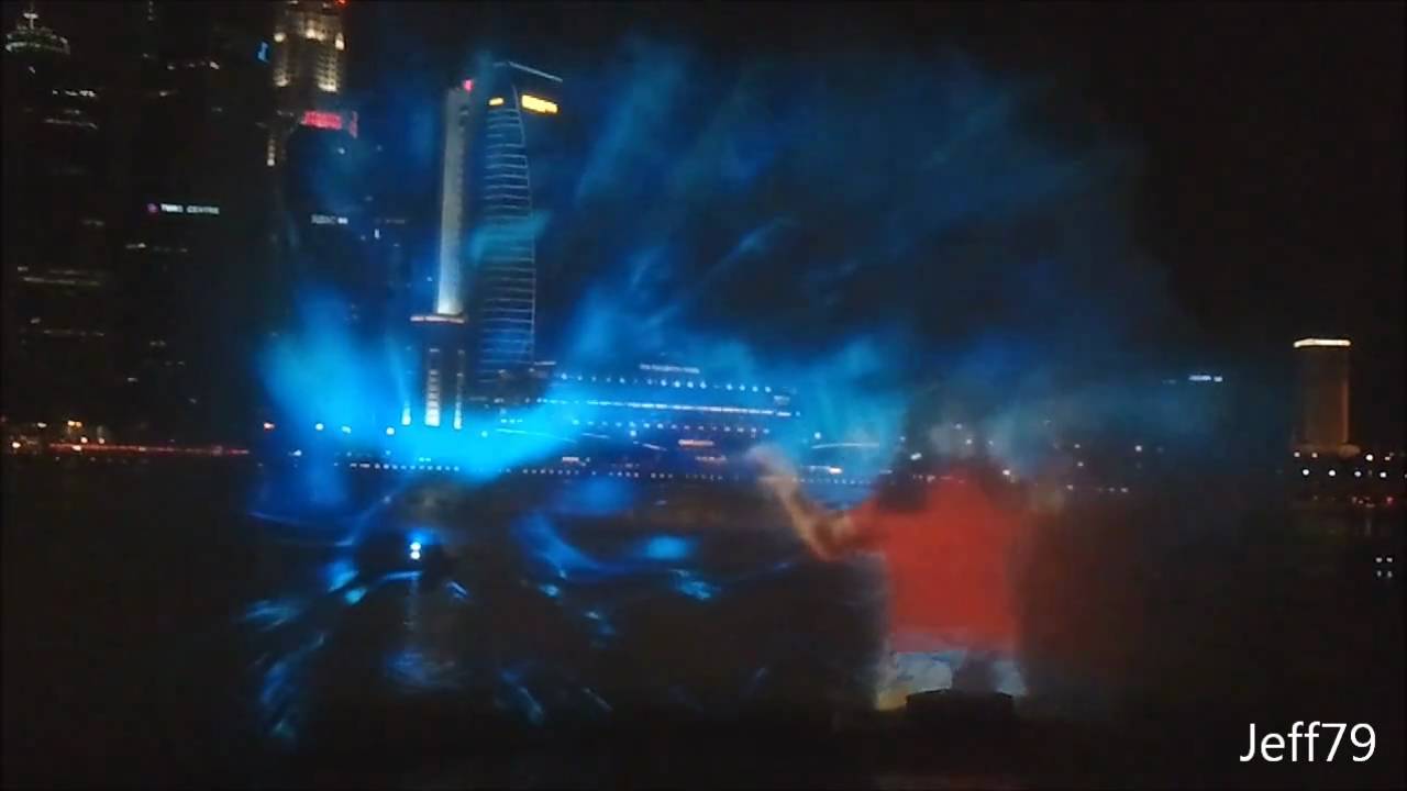 MBS water screen light show clip 1 - YouTube