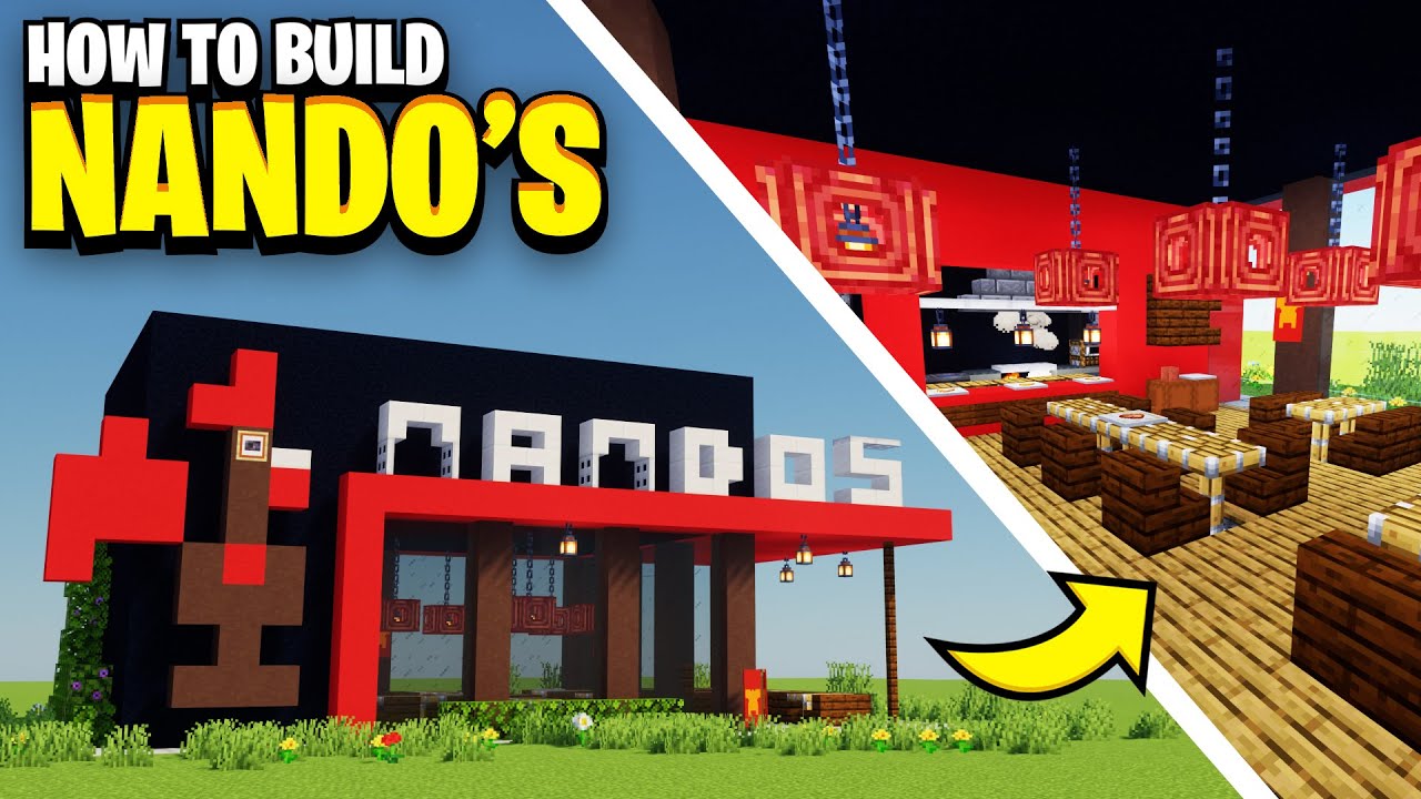 How To Build A NANDO'S (Restaurant) In Minecraft! - YouTube