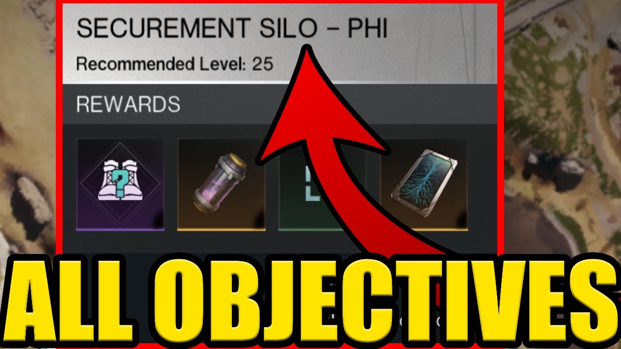 ONCE HUMAN SECUREMENT SILO PHI ALL OBJECTIVES - YouTube