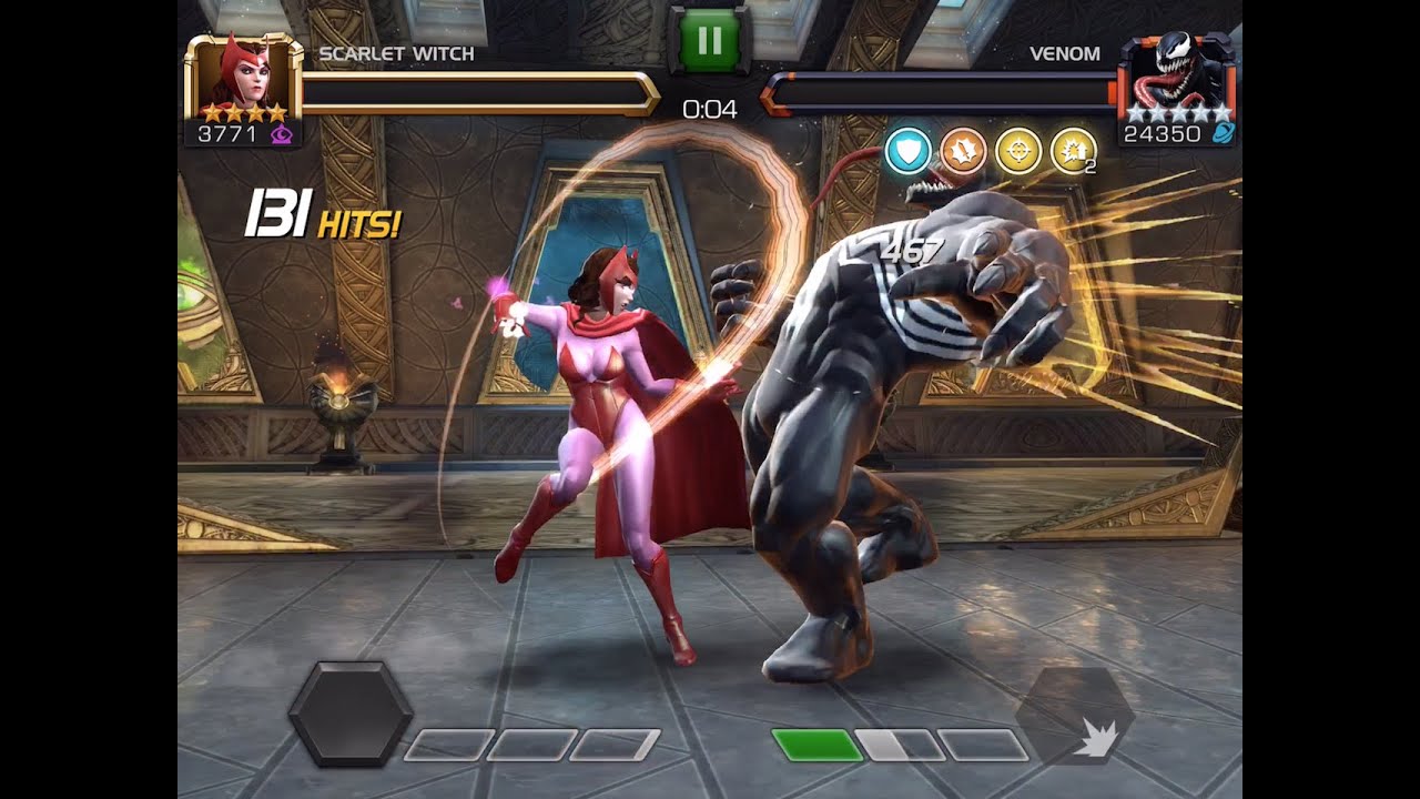 Scarlet Witch vs. Venom Alliance Quest Boss Battle 4 | Marvel Contest ...