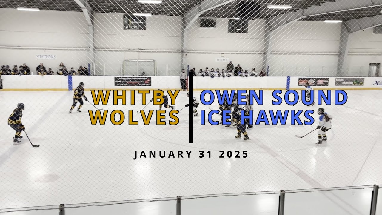 2025-01-31 Whitby Wolves U15B at Owen Sound Ice Hawks - YouTube