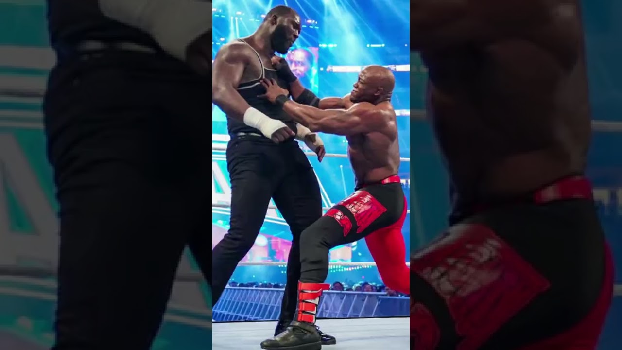 Omos vs Bobby Lashley Arm Wrestling#shorts### - YouTube
