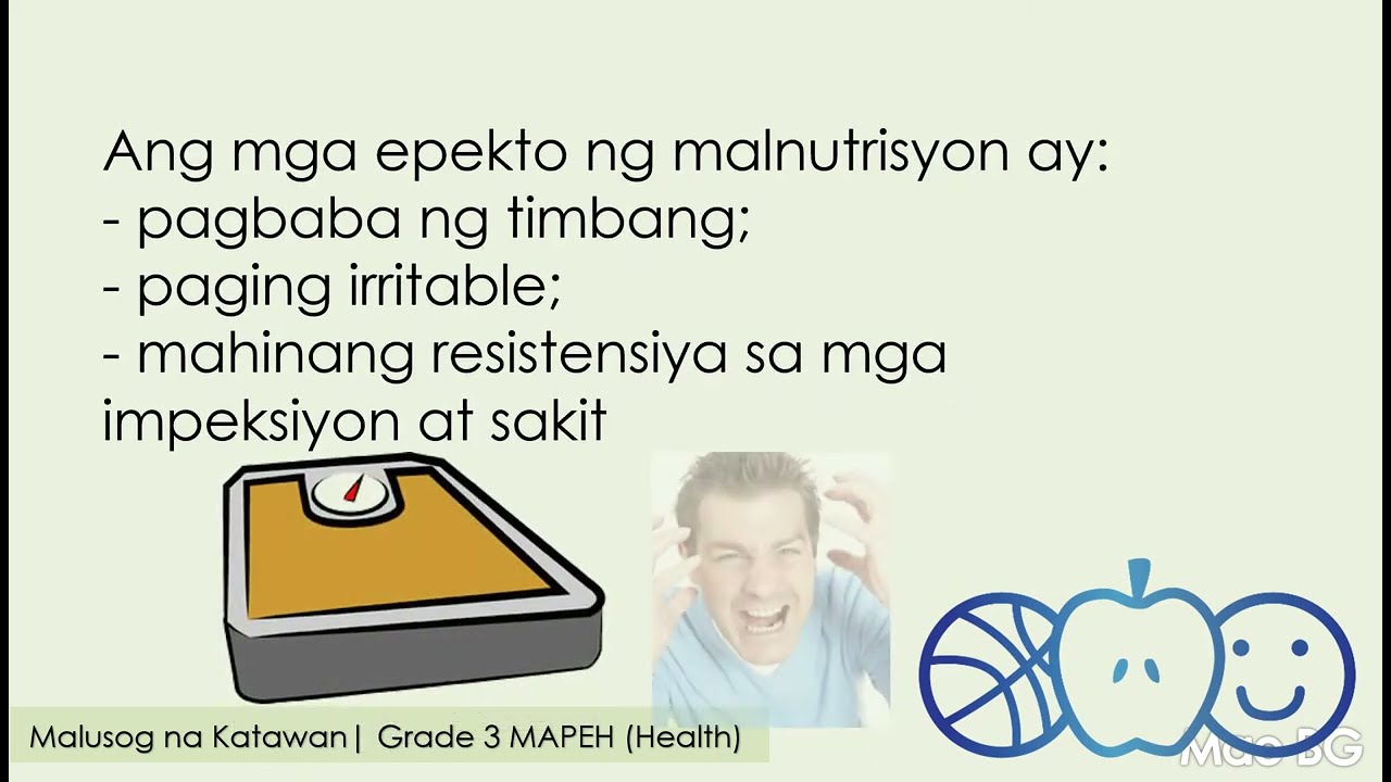 Malusog Na Katawan Grade 3 Mapeh Health Youtube