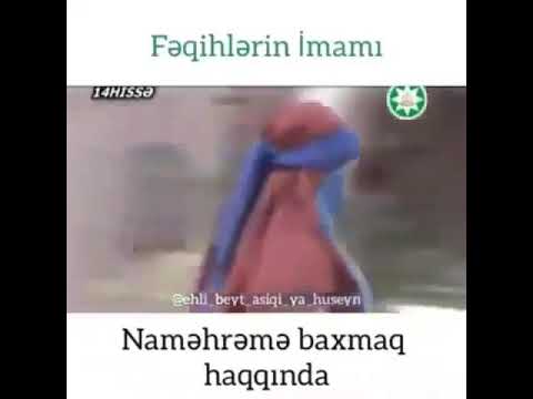 Naməhrəm qadına baxmaq olmaz