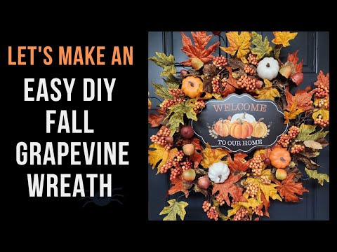 *NEW* QUICK AND EASY HIGH END DIY FALL WREATH USING ONLY 3 HOBBY LOBBY ...