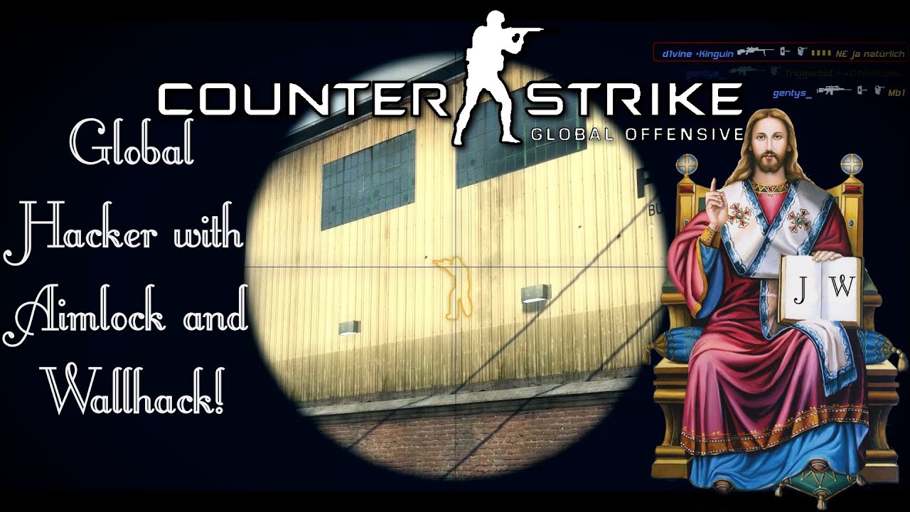 [CS:GO] Hacker or Jesus? #9: Global Hacker with Aimlock and Wallhack ...