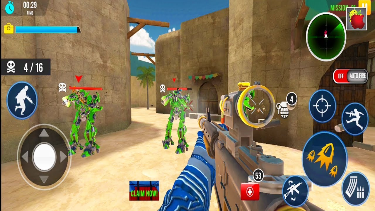 Fps Robot Shooting Games 3D – Robot FPS Shooting Strike – Robot ...