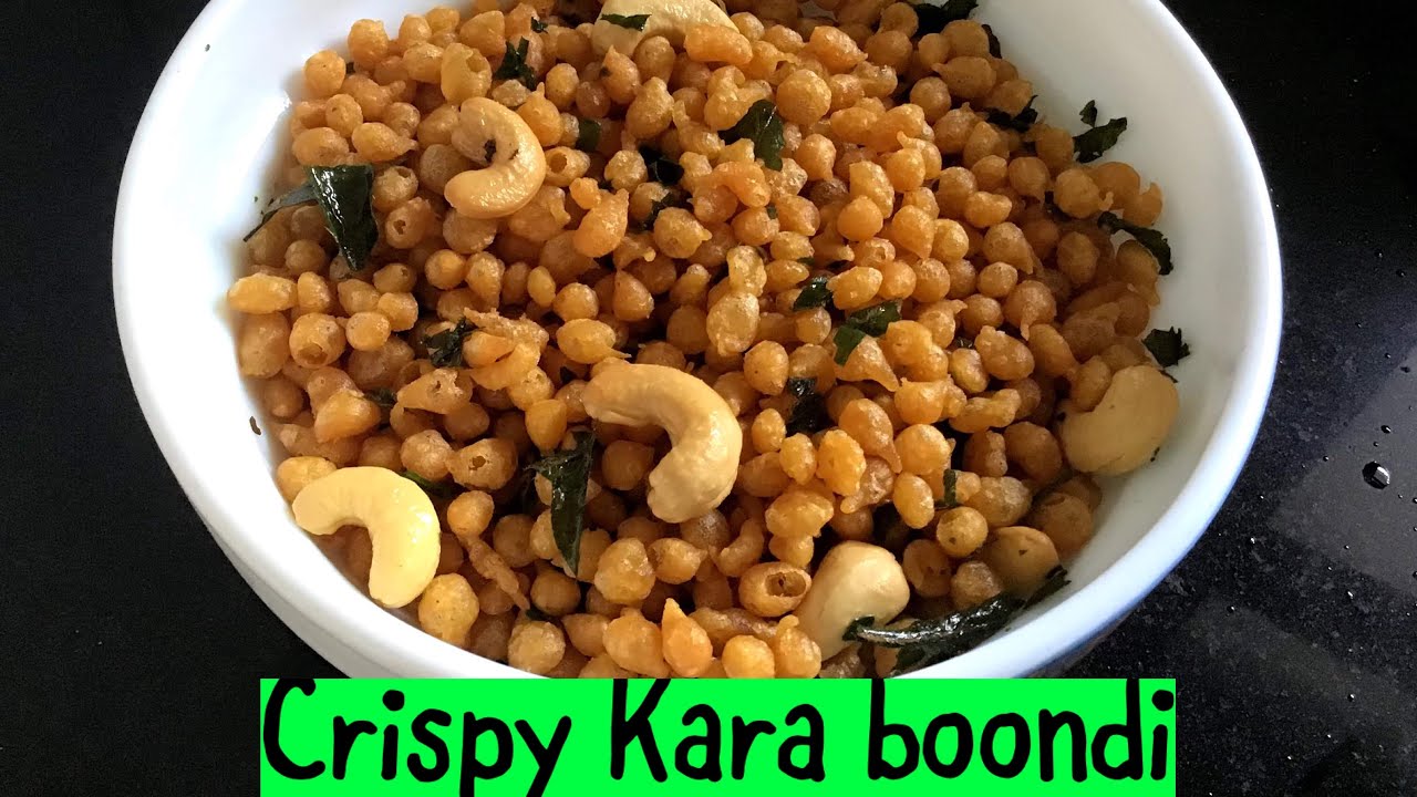 Crispy kara boondi in English | Kara boondhi recipe | Evening snacks ...