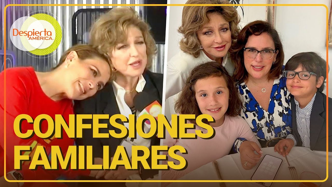 Angélica Vale y sus hijos en emotiva entrevista con Angélica María ...