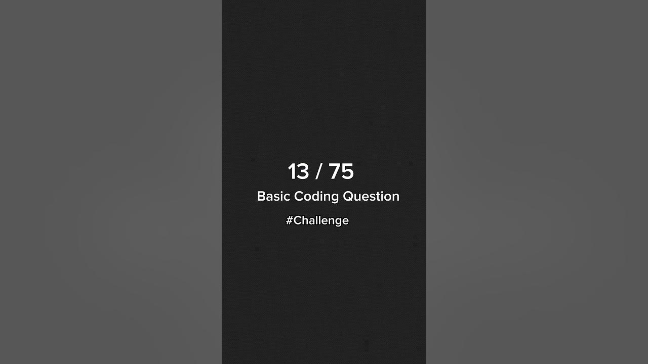 #shorts || Basic Coding Question @dragcoder #codingchallange - YouTube