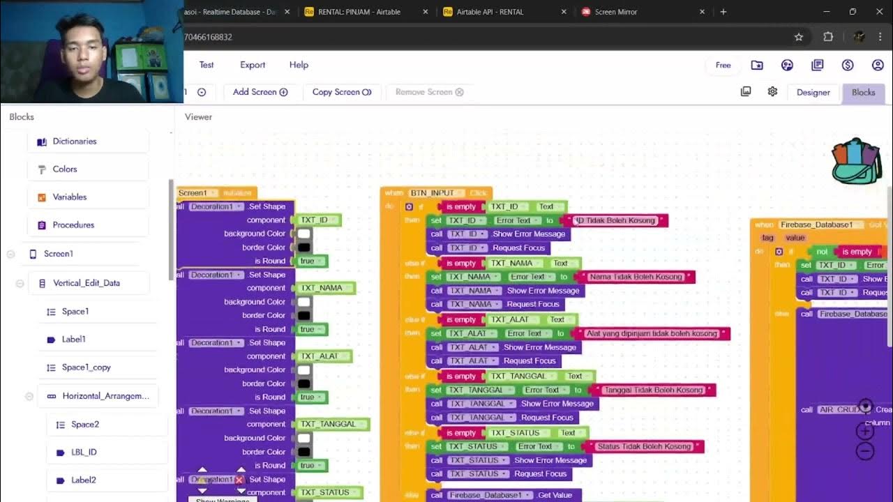 Tutorial Lengkap Sistem CRUD di Kodular dengan Airtable & Firebase Database! - YouTube