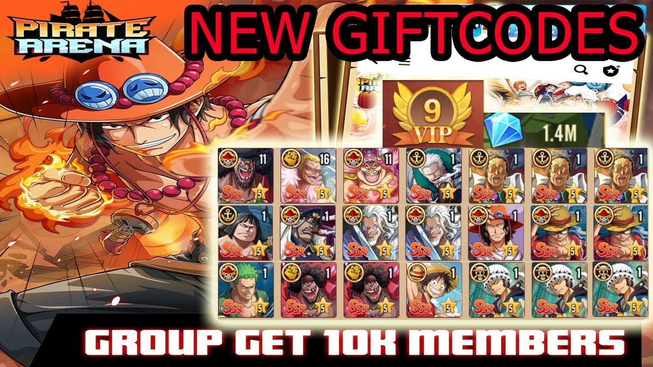 Pirate Arena New 2 Giftcodes - One Piece Free V9 & Free SSR Android iOS ...
