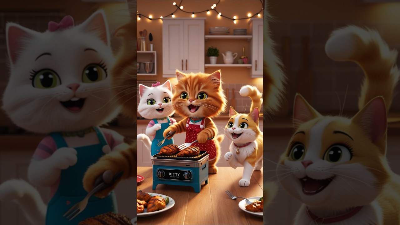 Kitty Cat Chicken Tikka Recipe With her Friends #catlovers #cat # ...