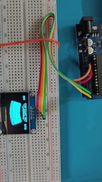 IoT based application using Arduino to demonstrate I2C Connections on 128x64 OLED with Bitmap ...