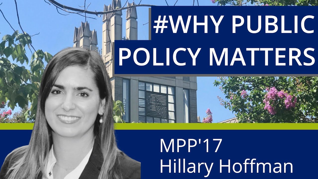 Why Public Policy Matters: Hillary Hoffman - YouTube