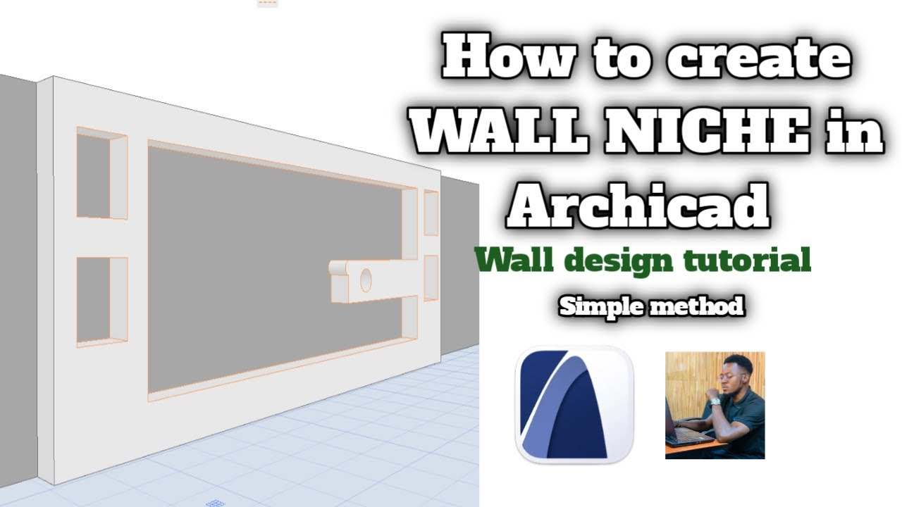 How to create Wall Niche in Archicad - YouTube