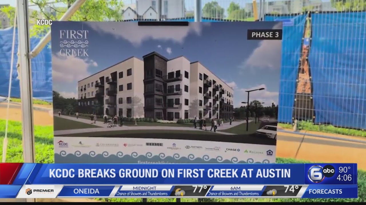 KCDC breaks ground on First Creek at Austin - YouTube