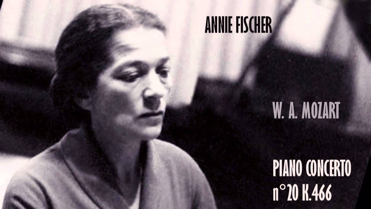 Annie Fischer - Mozart - Piano Concerto No. 20. in D minor - YouTube