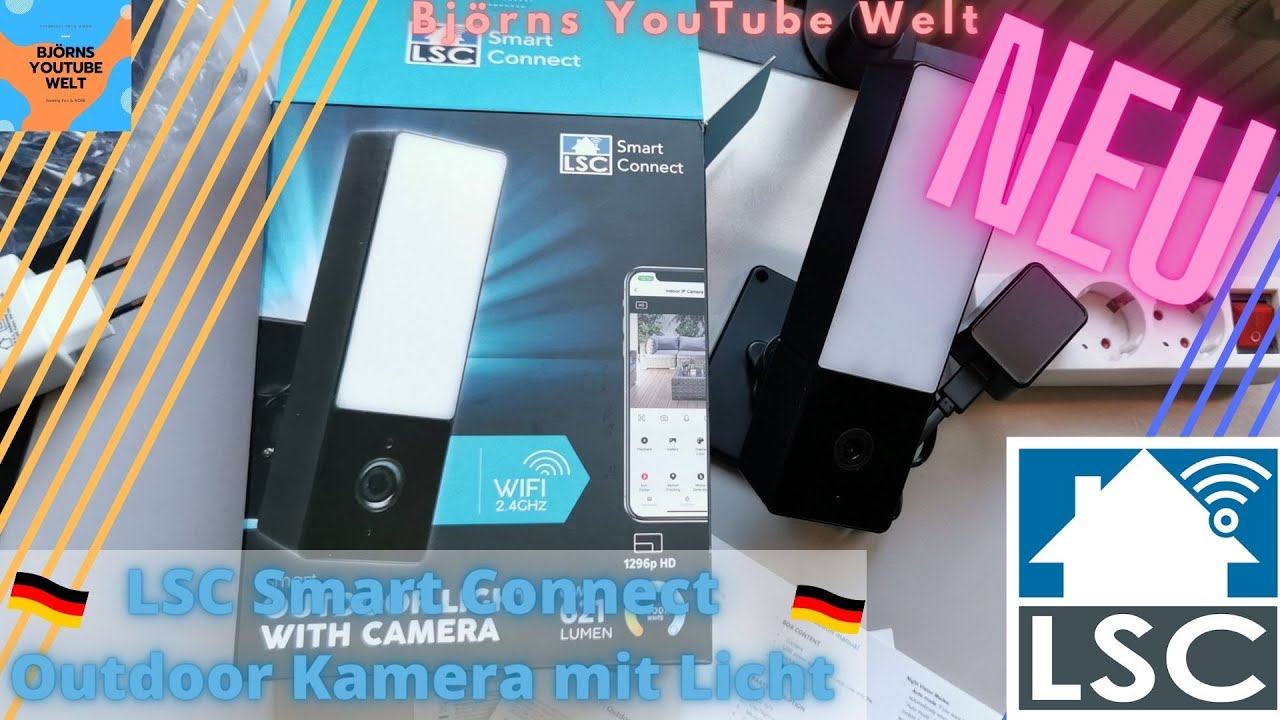 LSC Smart Connect Outdoor Light with Camera Außenkamera mit Licht ...