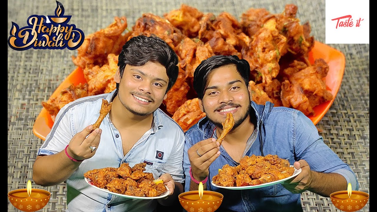 2 KG CHICKEN PAKODA EATING CHALLENGE | TASTE IT | FOOD CHALLENGE - YouTube