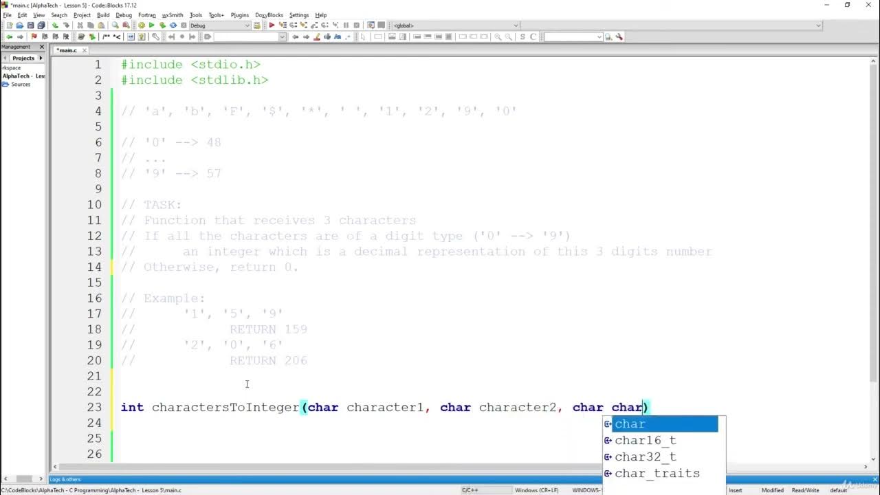 C Programming: Chars To 3 Digits Integer | How to input three digit integer and Display it - YouTube