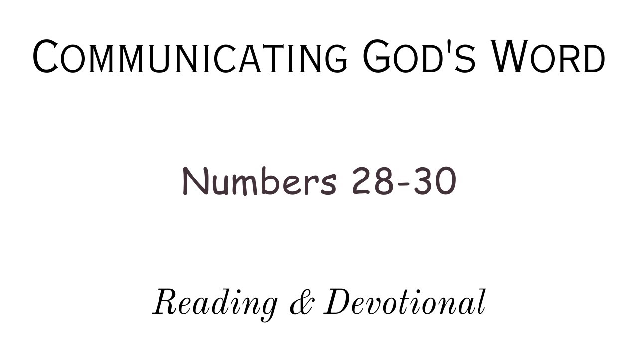 reading-devotional-of-numbers-28-30-youtube