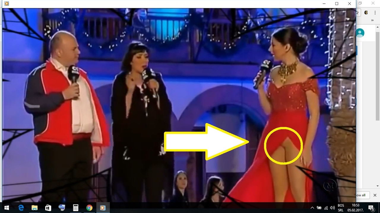 Voditeljka BEZ GAĆICA - GOLO međunožje!! NOVO!!! - YouTube