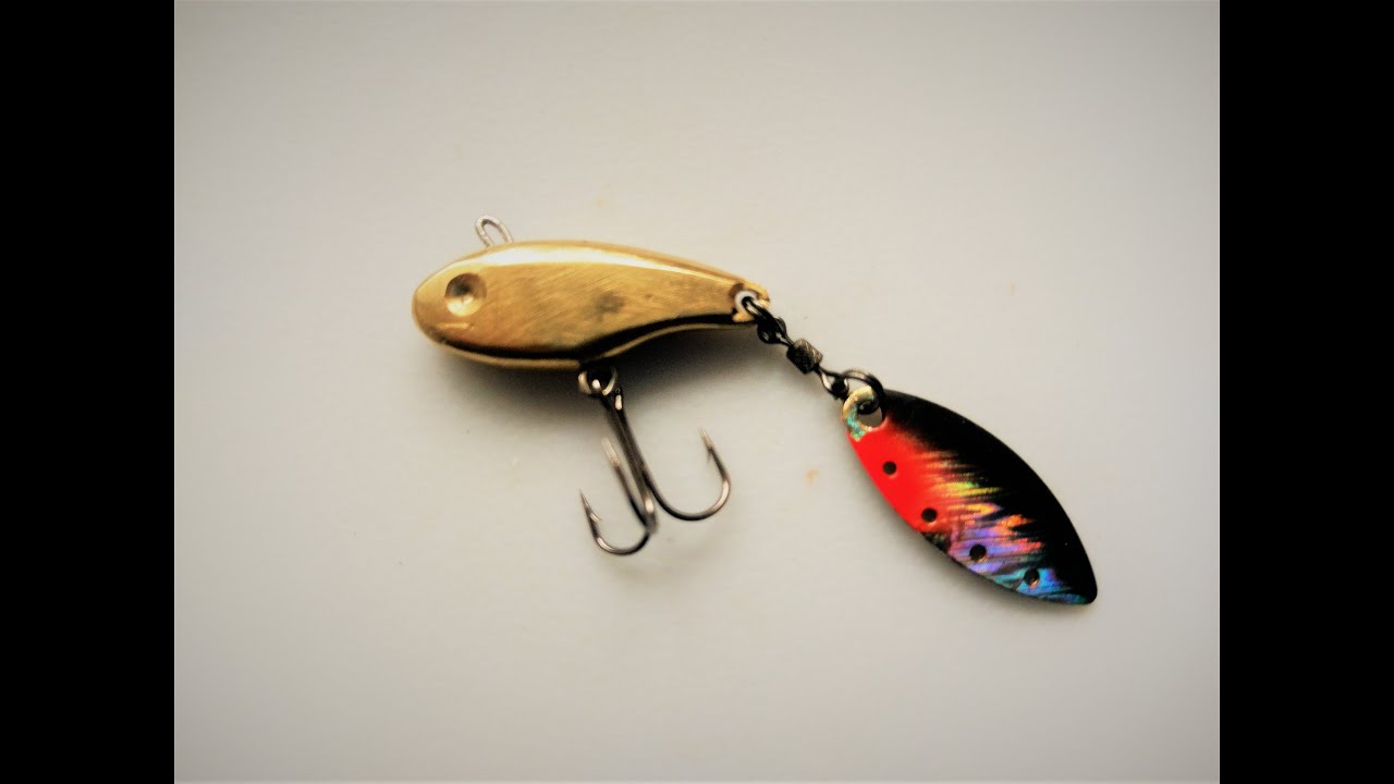 The simplest cheap tail spinner for perch and pike. How to make a ...