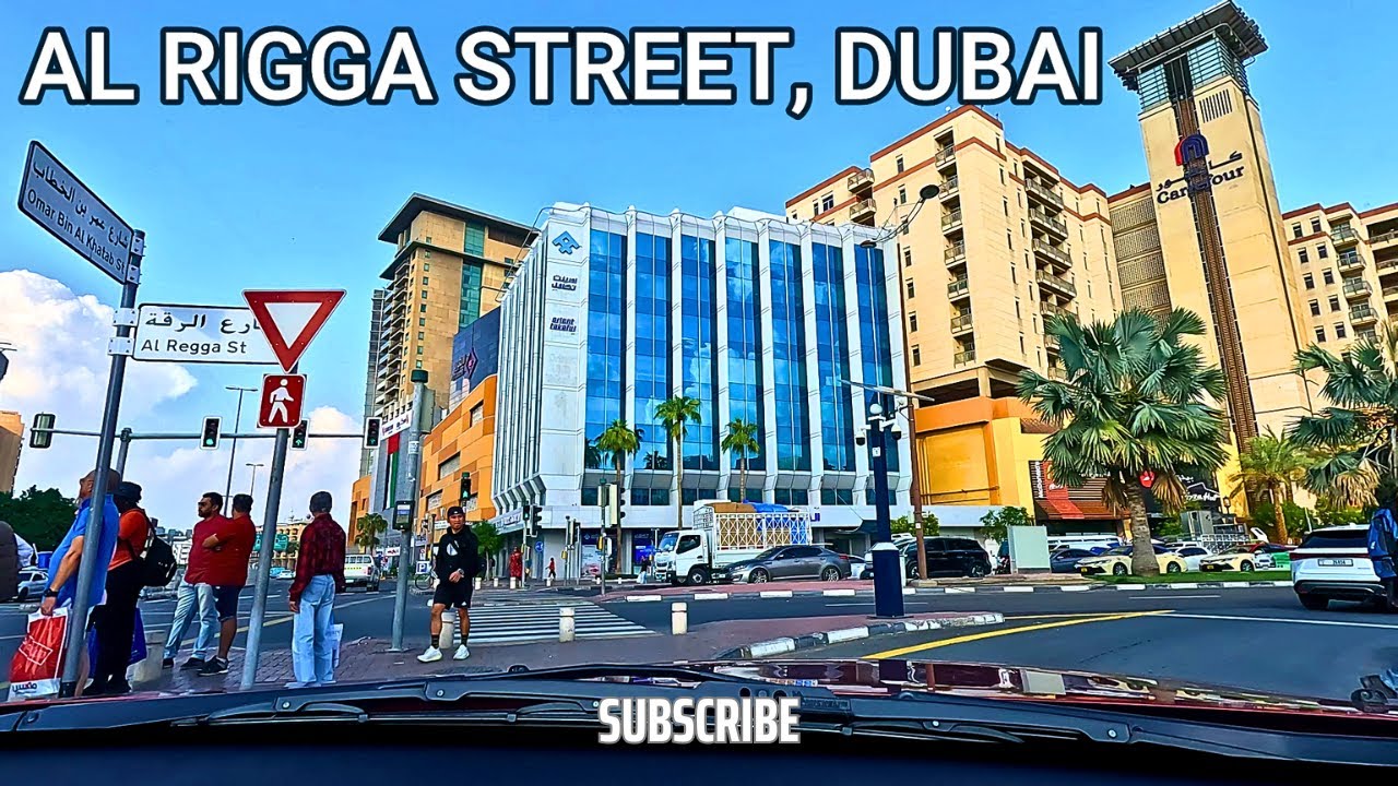 AL RIGGA STREET | 4K DUBAI DRIVING TOUR | GoPro11 cam - YouTube