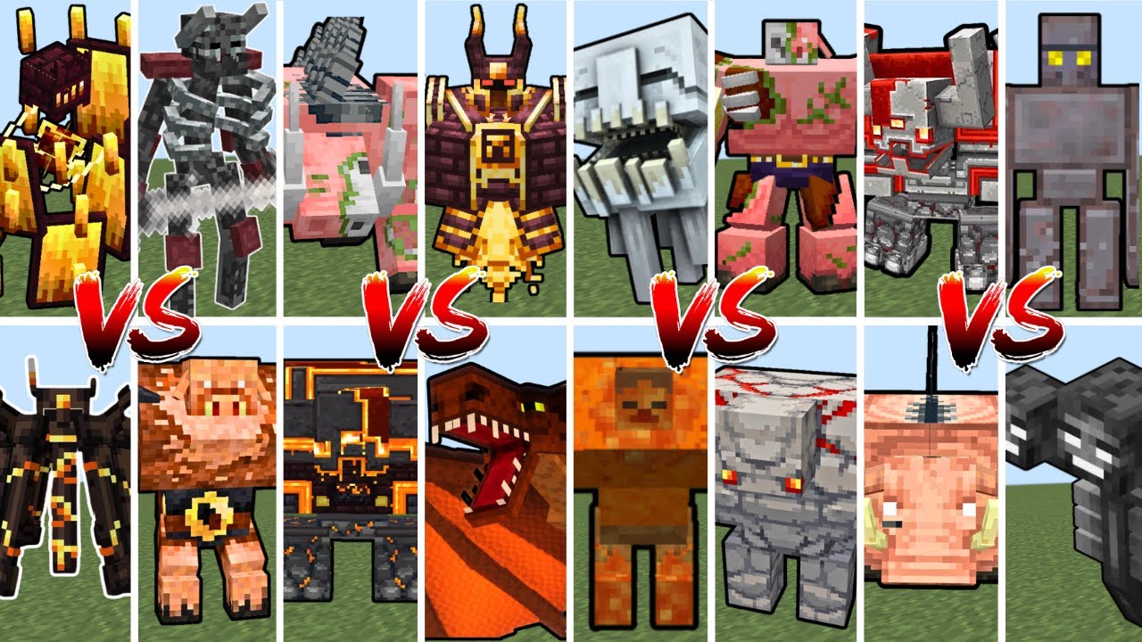 MOST POWERFUL NETHER MOBS TOURNAMENT | Minecraft Mob Battle - YouTube